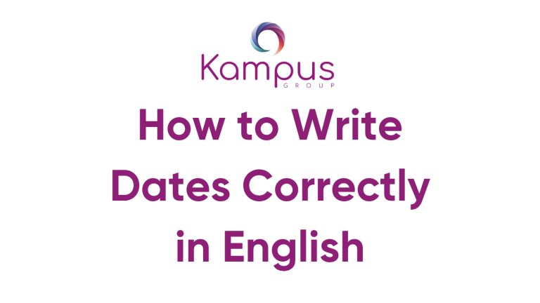 How to Write Dates Correctly in English - Kampus Group Nigeria